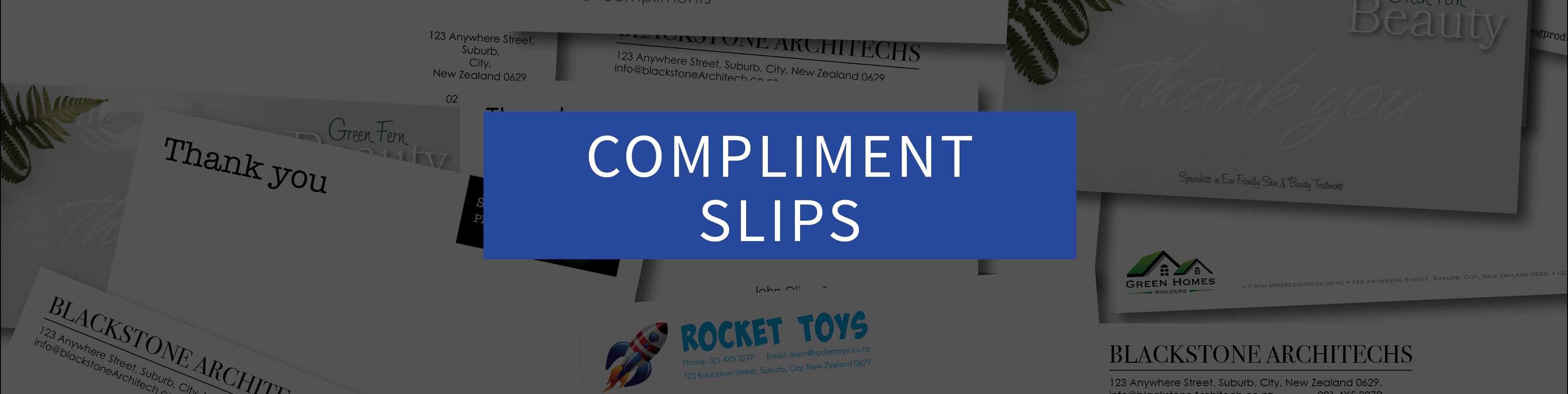 Compliment slips — The Print Company