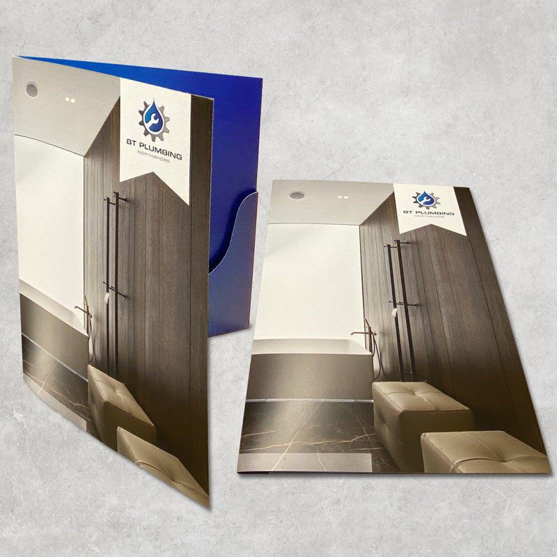 A5 Presentation Folders with Pocket - Assembled — The Print Company