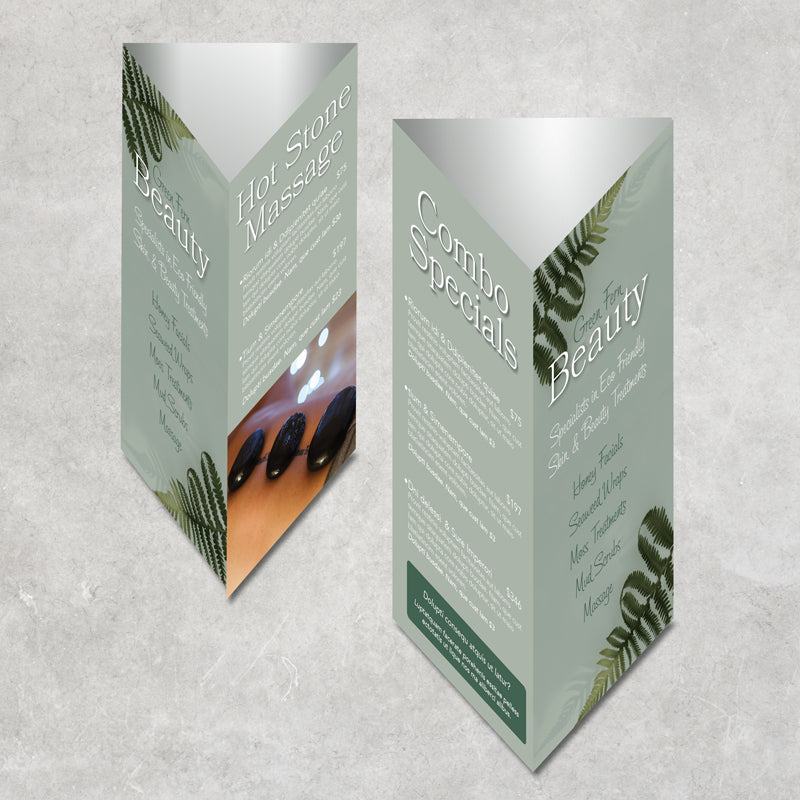 Small 3 Sided Table Talker — The Print Company